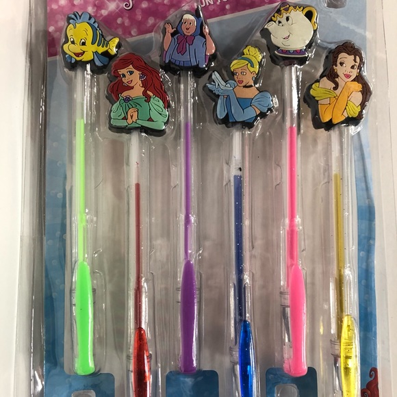 Disney | Other | Disney Princess 6 Pen Topper Pack | Poshmark